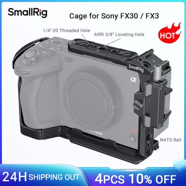 SmallRig Cage for Sony FX30 / FX3 Camera Cage Rig Kit With Cable Clamp ...