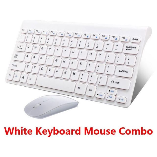 Mini Wireless Mouse Keyboard For Laptop Desktop Mac Computer Home ...