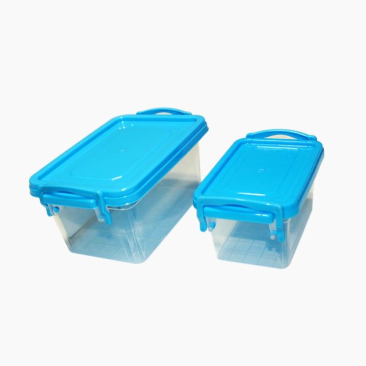 Plastic Food Storage Container Box With Lids - 2pes Set | Daraz.com.bd