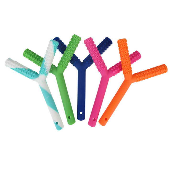 Kids Chewing Tube Y-Shape Chewy Teether Baby Oral Motor Chew Tools ...