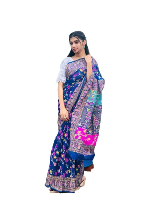 half silk sharee scrin print | Daraz.com.bd