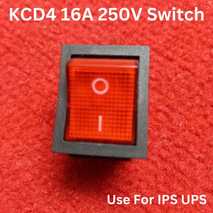 Upscale Living - KCD4 Rocker Switch 16A 250V 4 Pin Black Color Switches ...