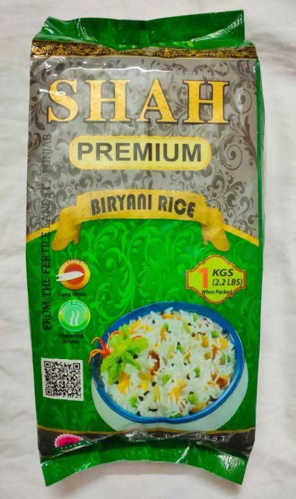 SHAH Premium Biriyani Rice-1 kg | Daraz.com.bd
