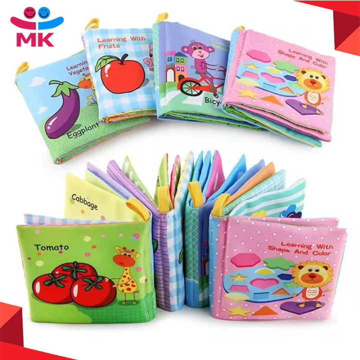 Baby Cloth Book Toys Soft Cartoon Newborn Beby Early Learning Educate ...