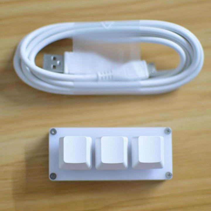 Mini 3-Key Keypad Gaming Keyboard Programming Macro Mechanical Password ...