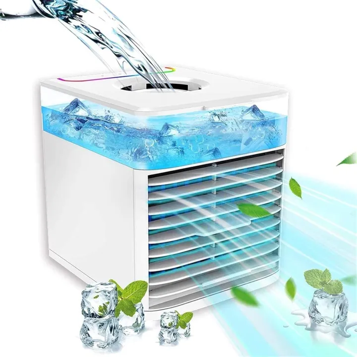 USB Interface Portable Mini Air Cooler 4X Cooling Fan Bedroom Use ...