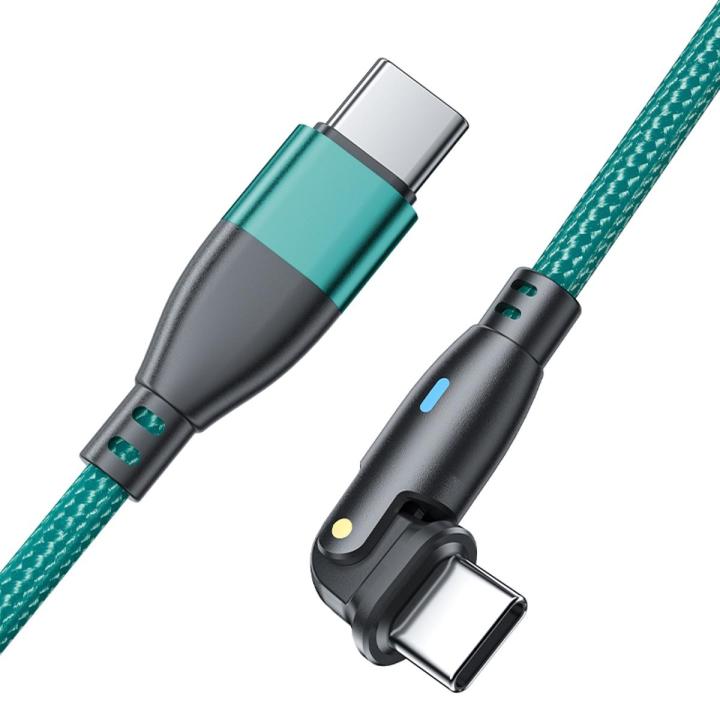 PD 60W Type-C 90 Degree Rotable Charging Data Cord Elbow Fast Charging ...