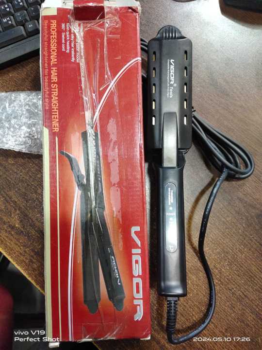 VIGOR V-908 Fast Hair Straightener CURLER Professional Hair Iron, Heavy Duty | Daraz.com.bd