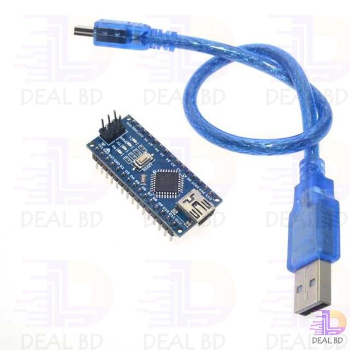 Arduino Nano R3 Microcontroller Board With Cable | Daraz.com.bd