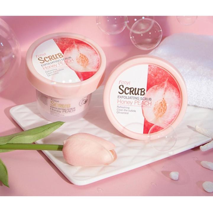 Fenyi natural Peach fragrance exfoliating gel deep cleansing body scrub ...