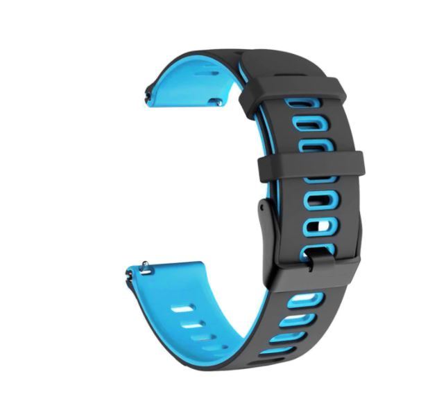 22mm Width Two Colors Smart Watch Band Silicone Watch Strap | Daraz.com.bd