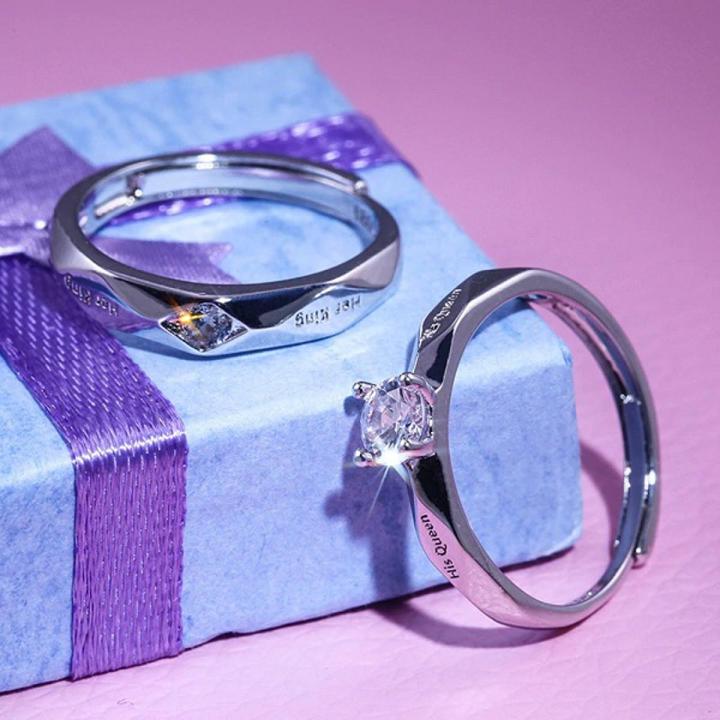 Valentine's Day Couples Finger Rings - Stylish & Trendy - Matching ...