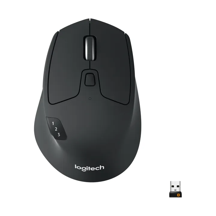 Logitech M720 Triathlon Multi-Device Wireless Mouse, Bluetooth, USB ...
