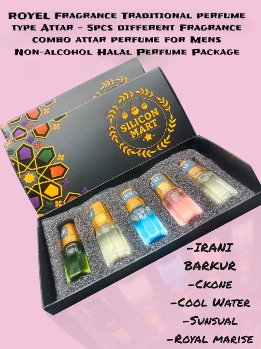 ROYEL Fragrance Traditional perfume type Attar - 5pcs different ...