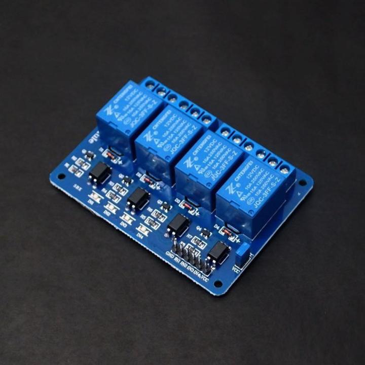 12V Relay Module DC 12V Four Channel Isolated Relay Control Module With ...