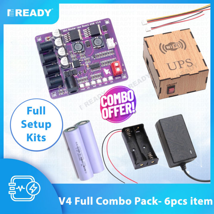 Mini Router UPS Combo Set Borad 40W V2.6 Battery Charger Board 11.1V ...