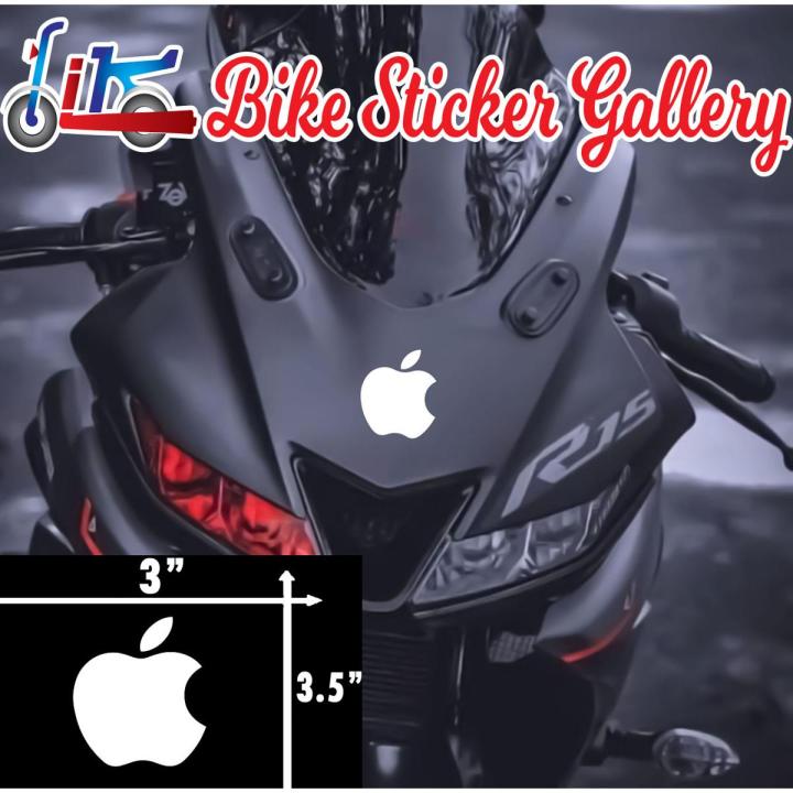 Bike Sticker - Apple_Logo ( Waterproof & Premium quality)/ Bike Sticker ...
