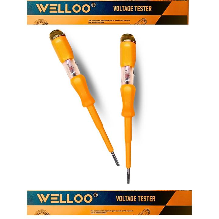 WELLOO Voltage Tester Pen (30 pc Combo) replaceable neon bulb 4 X 190mm ...