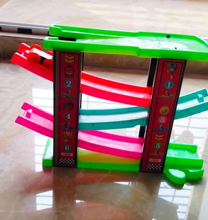 Baby Ramp Racer car and track set Plastic Ramp Racer Toy with 2 Car ...