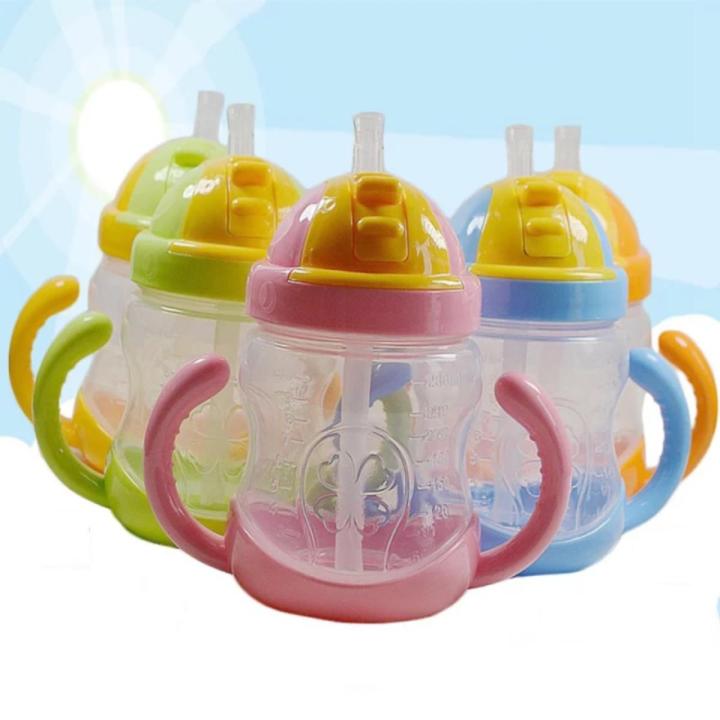 Baby Bottle Kids Cup Silicone Sippy Children Cups Cute Baby Drinking ...
