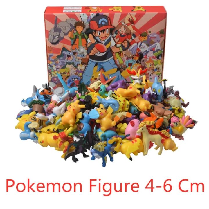20-100Pcs 4-6 Cm Anime Pokemon Big Figure Toy Pikachu Action Figure ...