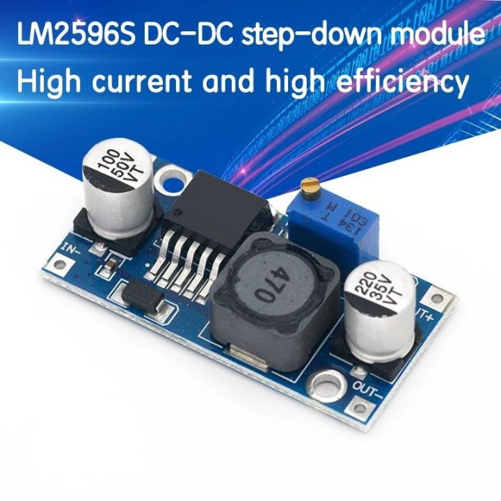 LM2596 Buck Converter LM2596 DC To DC Step Down Buck Converter 4.5-40V To 3-35V 3A Adjustable ...
