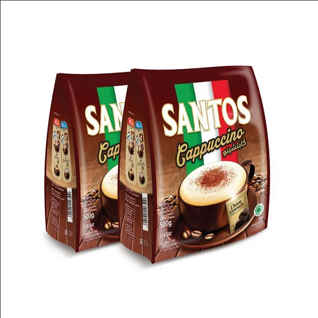 Santos Cappuccino 3 In1 With Choco Granule Coffee - 500g*2pcs =1000g ...