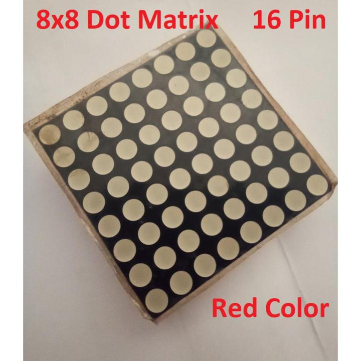 Dot Matrix Round Dot 8×8 1588BS 3.75mm Led Display 16 Pin Common Anode ...