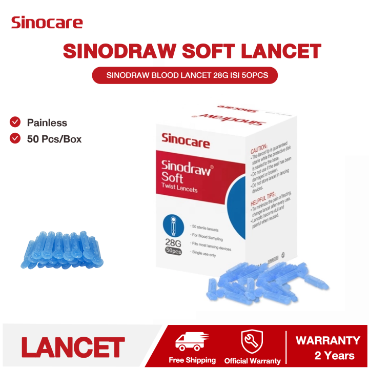 Sinocare Blood Lancet Sinodraw 28G (50 pcs) | Daraz.com.bd