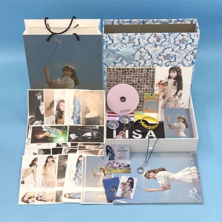 LISA Peripheral Photo Album BLACKPINK Album Lyric Boylet Free Signature Poster Postcard Keychain ...