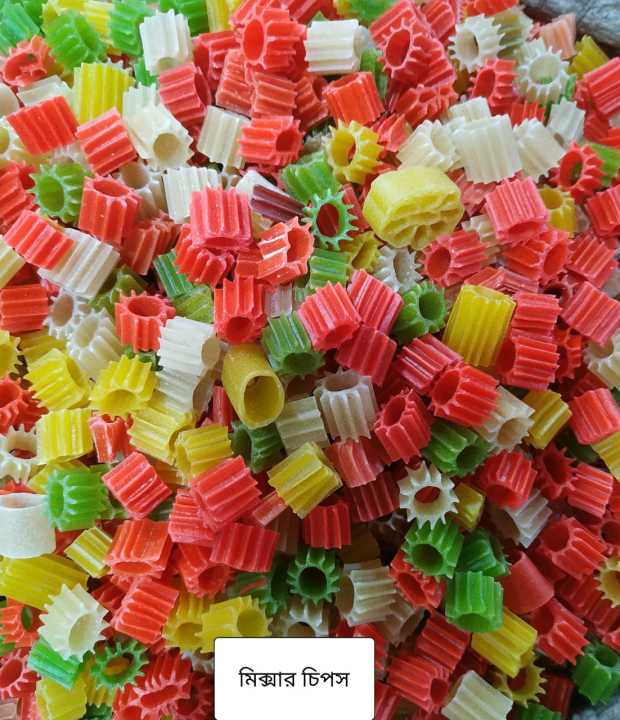 Ready To Fry Color Pipe Papar Chips 500Gm | Daraz.com.bd