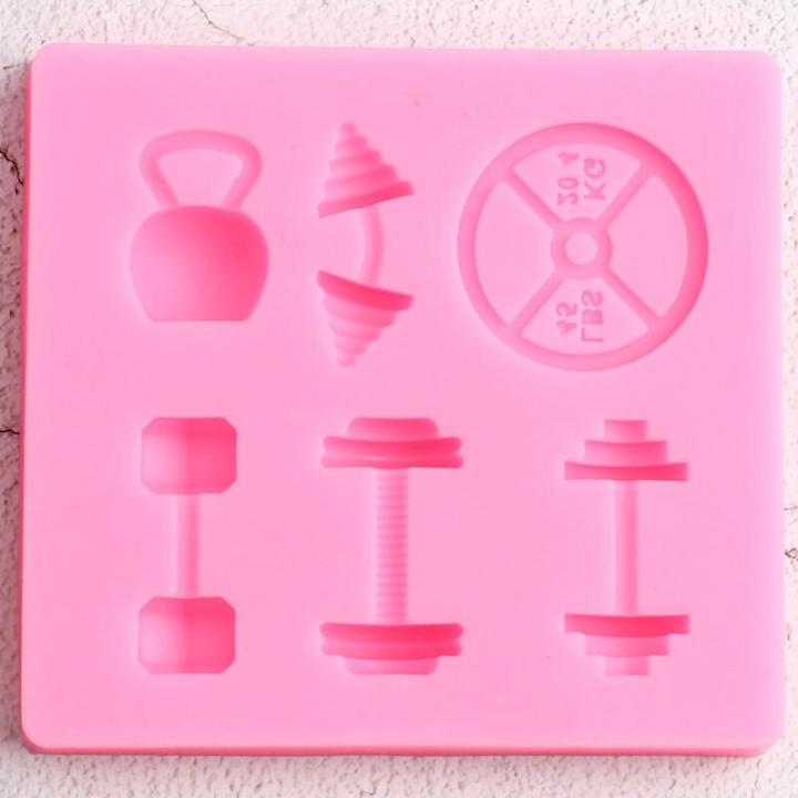 【happy one】Fitness Workout Exercise Dumbbell Silicone Mold DIY Cake ...