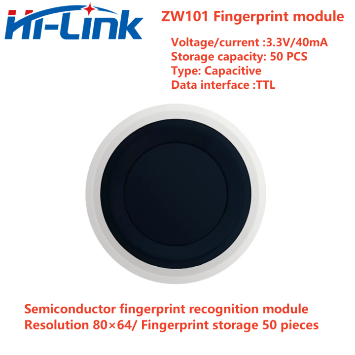 Hilink Fingerprint Recognition Module HLK-ZW101 Low power finger ...