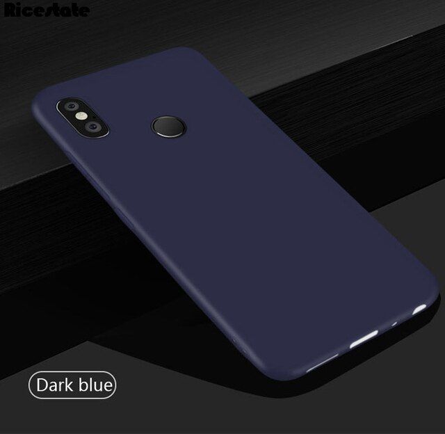 For Redmi Note 5 Pro Case Liquid Silicone Soft Gel Rubber Shockproof ...