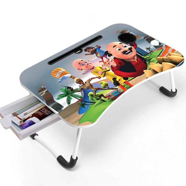 Multi-Function printed Computer Laptop Desk Table With Drawer laptop pc ...