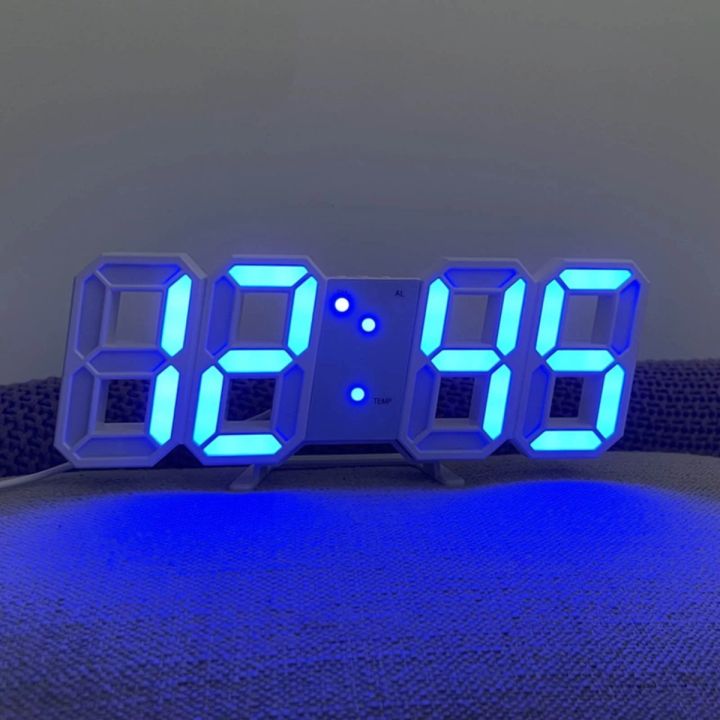 3d Led Digital Wall Alarm Clock | Daraz.com.bd
