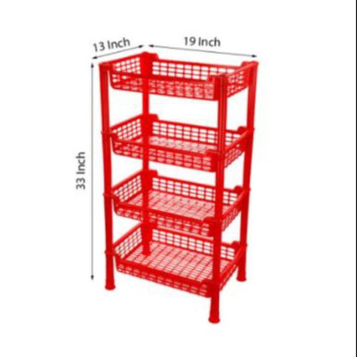 Beauty Rack 4 Step - Red | Daraz.com.bd