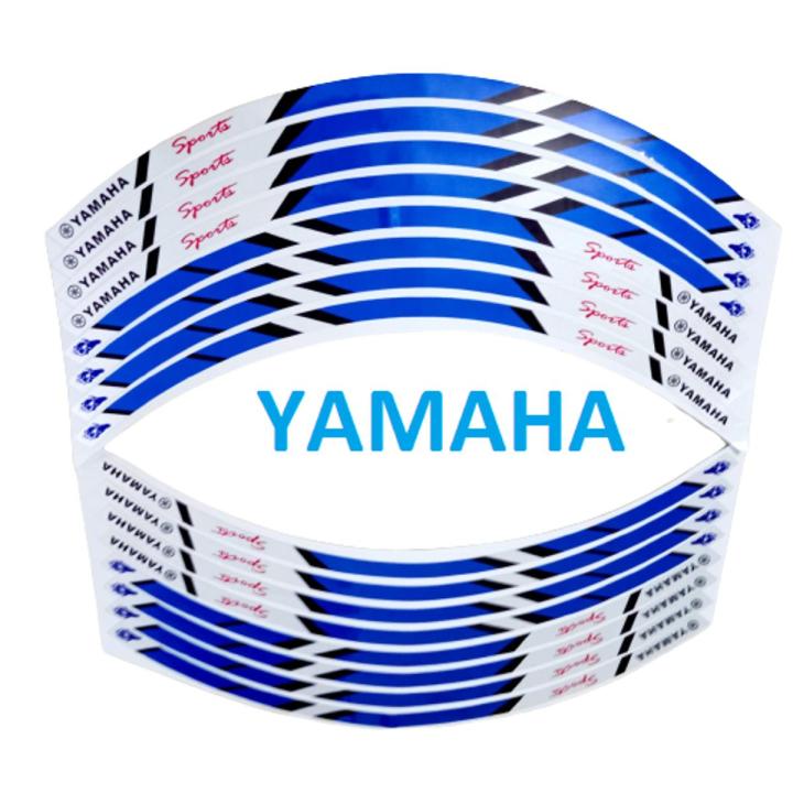 Wheel Rim sticker for motorcycle YAMAHA . Blue | Daraz.com.bd