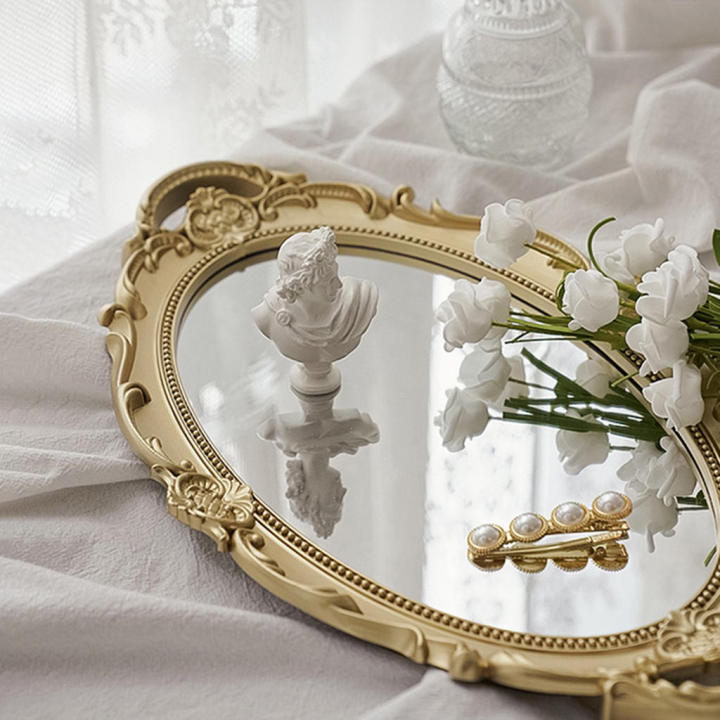 【Tech-savvy】 European Tray Cosmetic Perfume Storage Plates Perfume ...