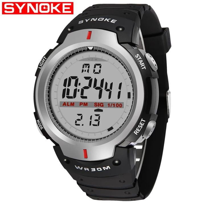 SYNOKE Kol Saati Watches Men 30M Waterproof Electronic LED Digital Outdoor Mens Sports Wrist ...