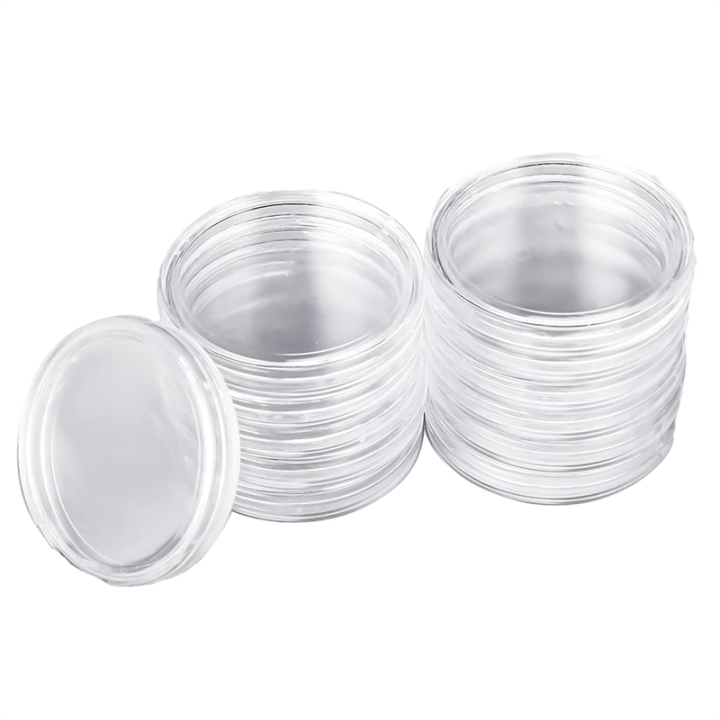 30 mm Coin Capsules Round Plastic Coin Holder Case with Storage ...