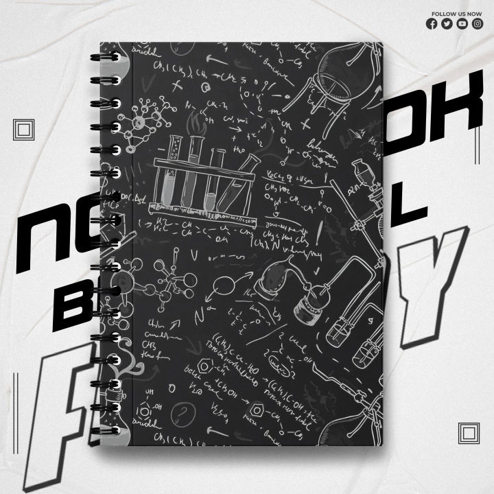 Notebook Chemistry Lab Science Art Dark Theme Design Edition 7O Rise360 ...