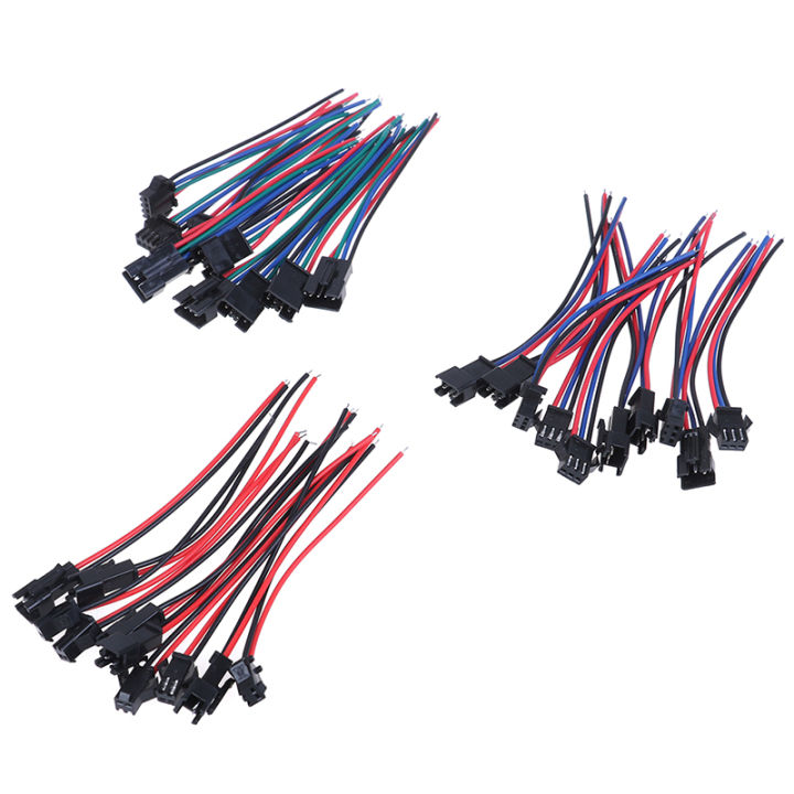 【Innovative】 5Pairs 2Pin 3Pin 4Pin Male and Female LED Strip Wire ...