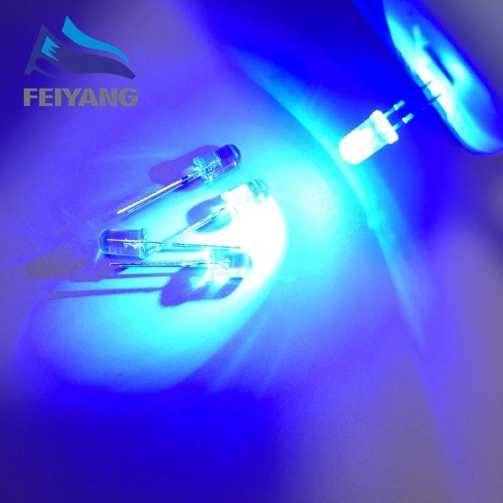 【3C VictoryEagle】100PCS 5mm LED Diodes Flashing Blue Blinking Light ...