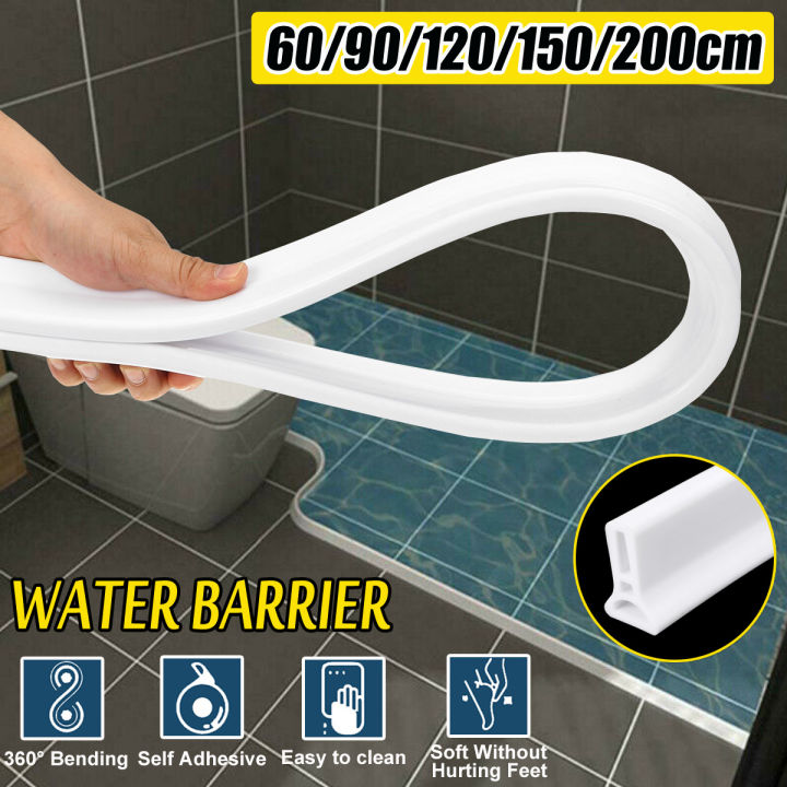 Shower Barrier Water Plug Bathroom Floor Partition Strip Water Baffle ...