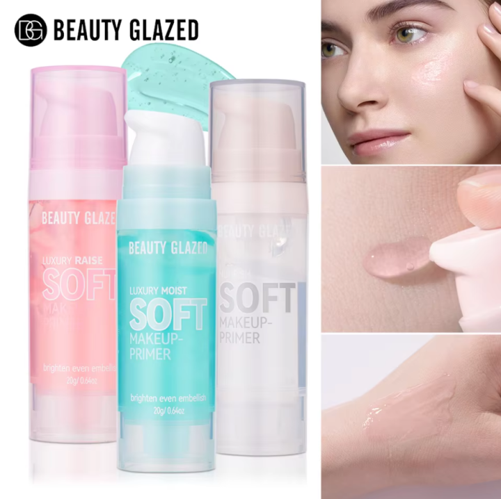 BEAUTY GLAZED Luxury Raise, Nourish, Moist Soft Make Up Primer 20g ...