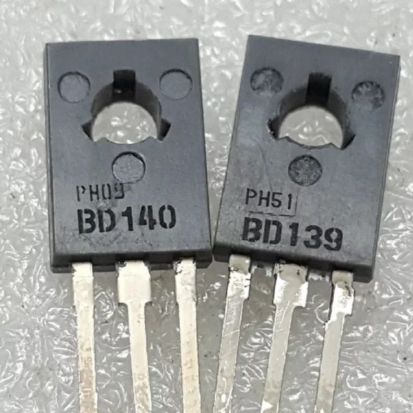 Transistor BD140,BD139 PNP & NPN 100V 1.5A For Audio amplifiers driver ...