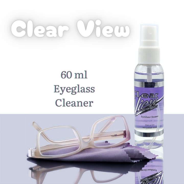New Clear View Premium Anti-Streak Eyeglass/Sunglasses Lens Cleaner ...