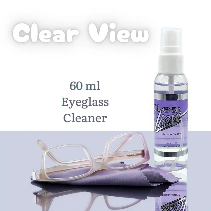 New Clear View Premium Anti-Streak Eyeglass/Sunglasses Lens Cleaner ...