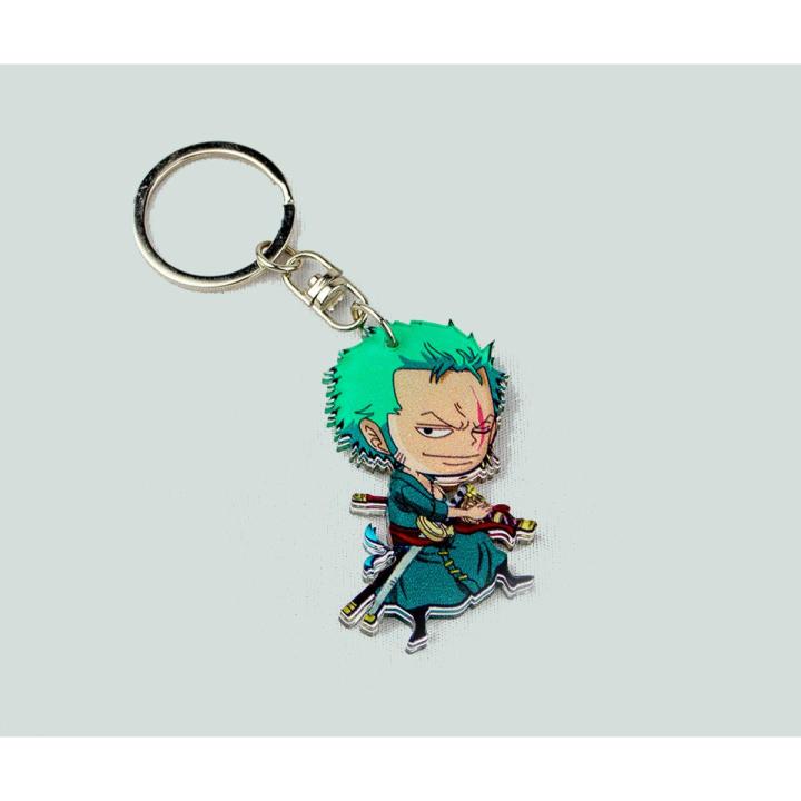 ZORO ACRYLIC KEYCHAIN FROM ONE PIECE JAPAN ANIME - Key Ring - Key Ring ...